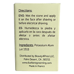 Barbero Alum Block 2.64 oz / 75 g Pack of 2