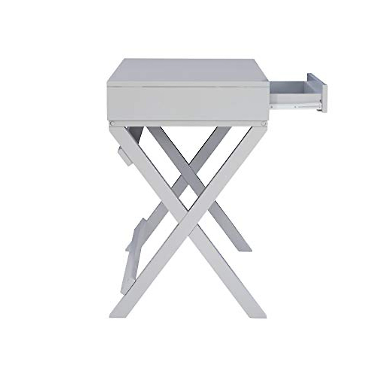 Linon Grey 2-Drawer Writing Jaycee Desk