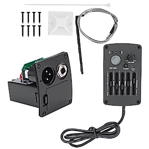 SE-5N 5 Band EQ Equalizer Pickup Tuner for Acoustic Guitar Musical Instrument