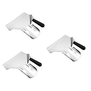 Zerodeko 3pcs Stainless Steel Chip Spatula Plastic Ice Scoop Spatula Metal Ice Scoop for Ice Bucket Stainless Steel French Fry Scoop French Fry Portion Scoop Plastic Fry Scoop Black Fries