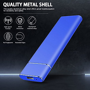 Mobile Portable Solid State Hard Disk for Laptops Desktop Computers Shockproof Durable Hard Disk Red 2TB