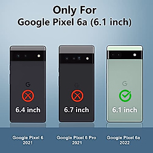 FNTCASE for Google Pixel 6a Case: Military Drop Proof Protection Rugged Protective Pixel 6A 5G Cell Phone Cover with Kickstand & Slide | Shockproof TPU Matte Textured Hybrid Bumper - Pink Purple