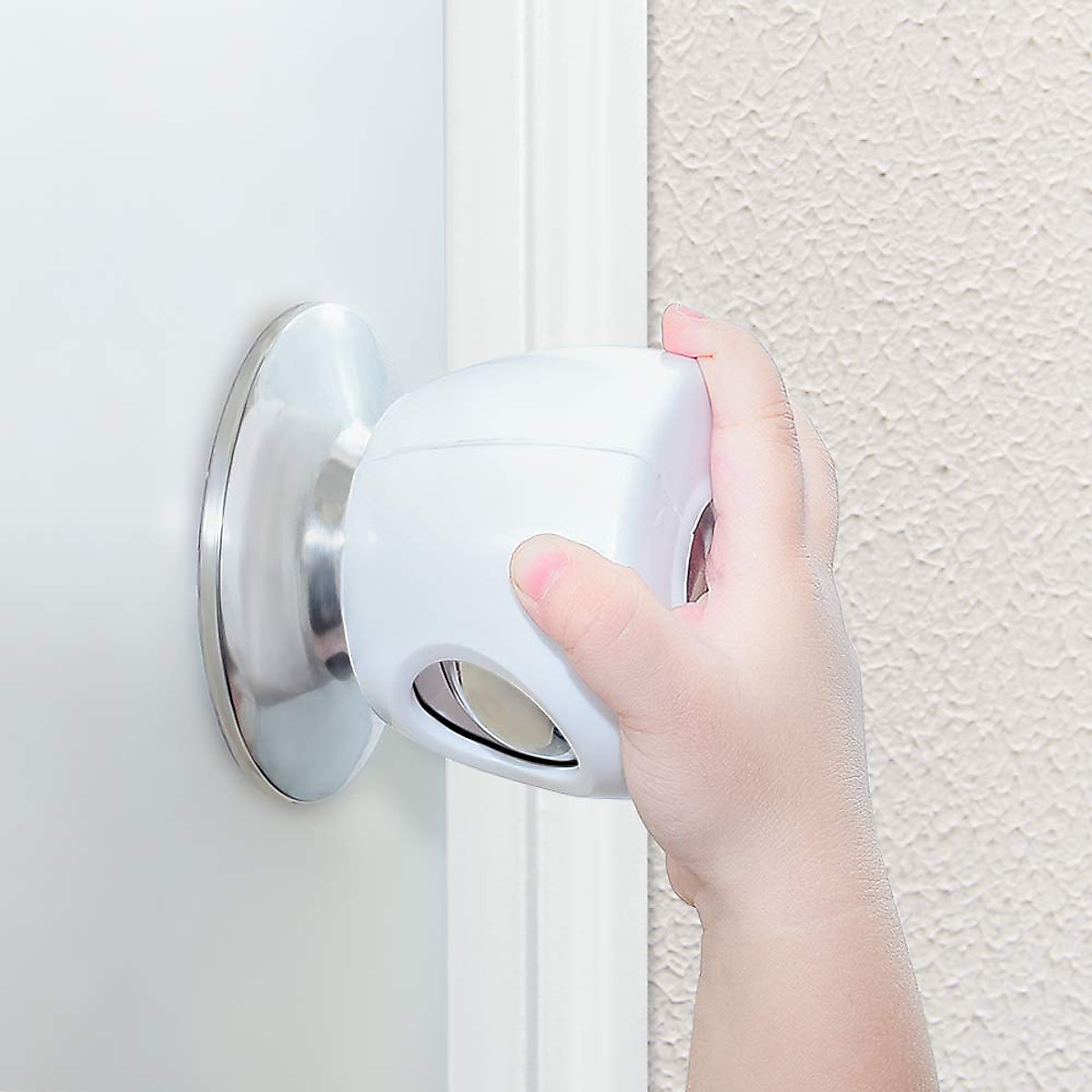 SHINY HANDLES Door Knob Covers Babyproof 2 Pack，Baby Safety Door Handle Covers,Door Knob Safety Cover for Toddlers