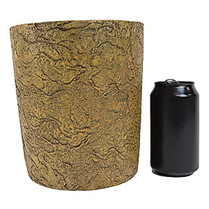 Ebros Wildlife Rustic Black Bear Roaming Pine Trees Forest Silhouette Bathroom Accent Resin Figurine Accessories Western Country Cabin Lodge Decorative (Waste Basket Trash Bin)