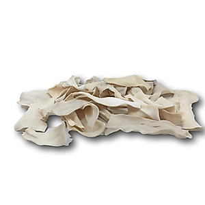 Natural & Roasted Rawhide Chips for Dogs Bulk Rawhide Dog Treats - 1LB & 3LB Bags (1 LB (Pack of 1), Beef)