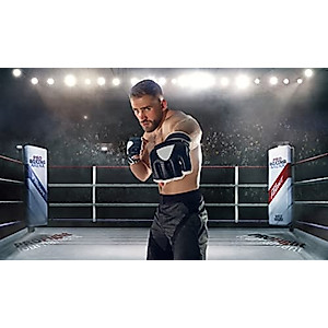 BELECO 7x5ft Fabric Boxing Ring Backdrop Blurred Spectator and Stadium Light MMA Arena Photography Backdrop for Birthday Party Decorations UFC Supplies Baby Shower Photo Background Photo Booth Props