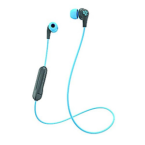 JLab JBuds Pro Bluetooth Wireless Signature Earbuds | Titanium 10mm Drivers | 6-Hour Battery Life | Music Controls | Noise Isolation | Bluetooth 4.1 Extra Gel Tips and Cush Fins | Graphite/Blue