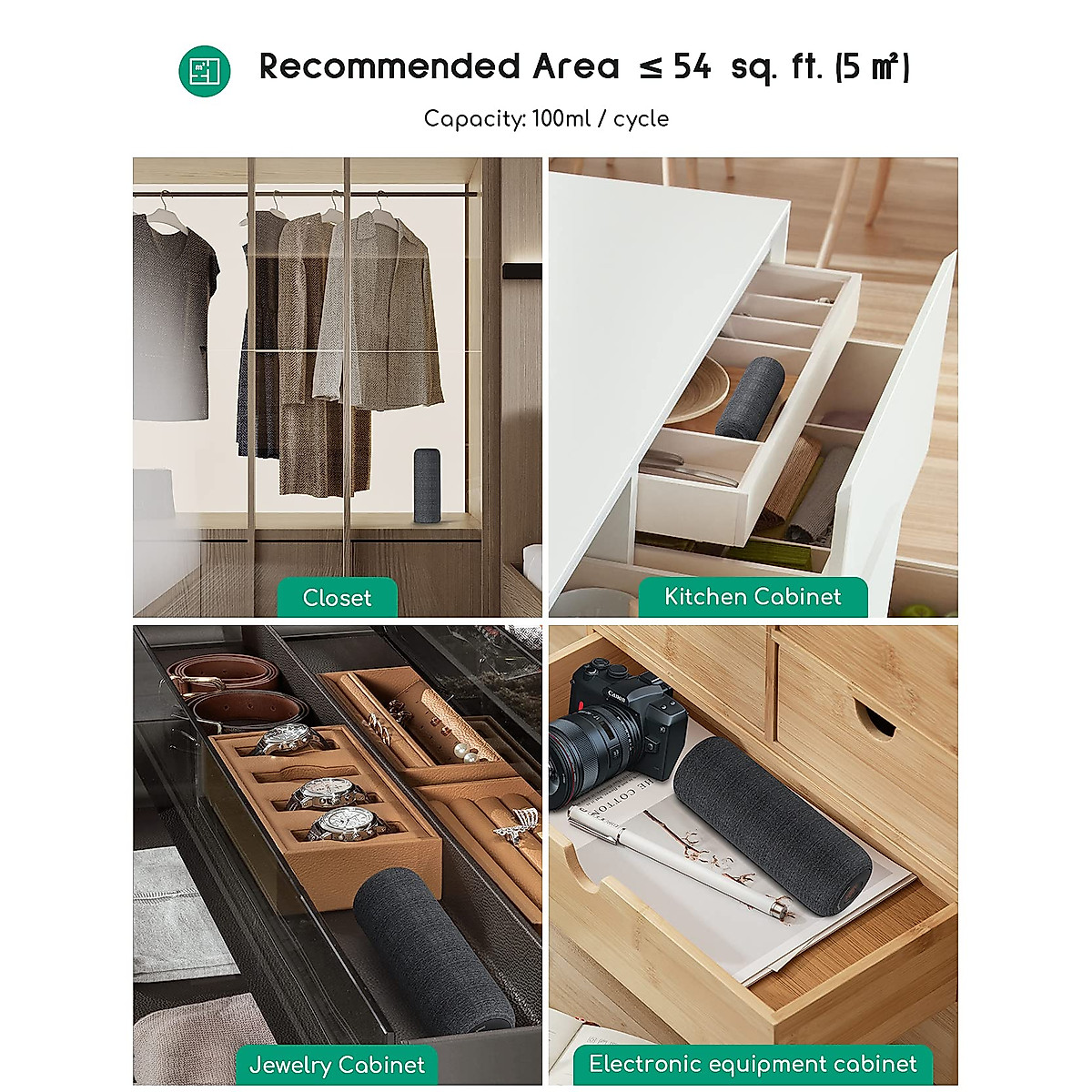 Gun Safe Dehumidifier Afloia Mini Dehumidifier Stick with Heating Base, TOPZ 1+2&T