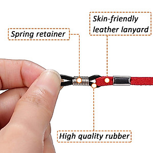 Eyeglass Straps, Premium Nylon Adjustable Eyewear Retainers, Anti-slip Eyeglass Lanyard, Sport Unisex Sunglass Eyeglass Chains for Men and Women's