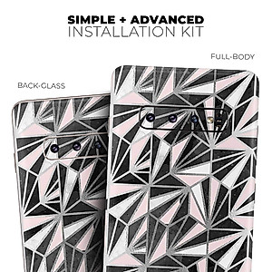 DesignSkinz Karamfila Silver & Pink Marble V4 Protective Vinyl Decal Wrap Skin Cover Compatible with The Samsung Galaxy S20 (Screen Trim & Back Glass Skin)