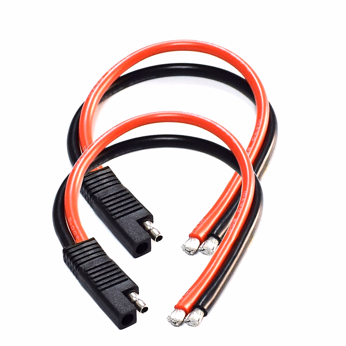 Meiyangjx 10AWG SAE Connector Extension Cable, SAE Quick Connector Disconnect Plug SAE Automotive Extension Cable, Solar Panel SAE Plug (2Pack-30cm/1ft)