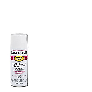 Rust-Oleum 7797830 Stops Rust Spray Paint, 12-Ounce, Semi Gloss White (Pack of 2)