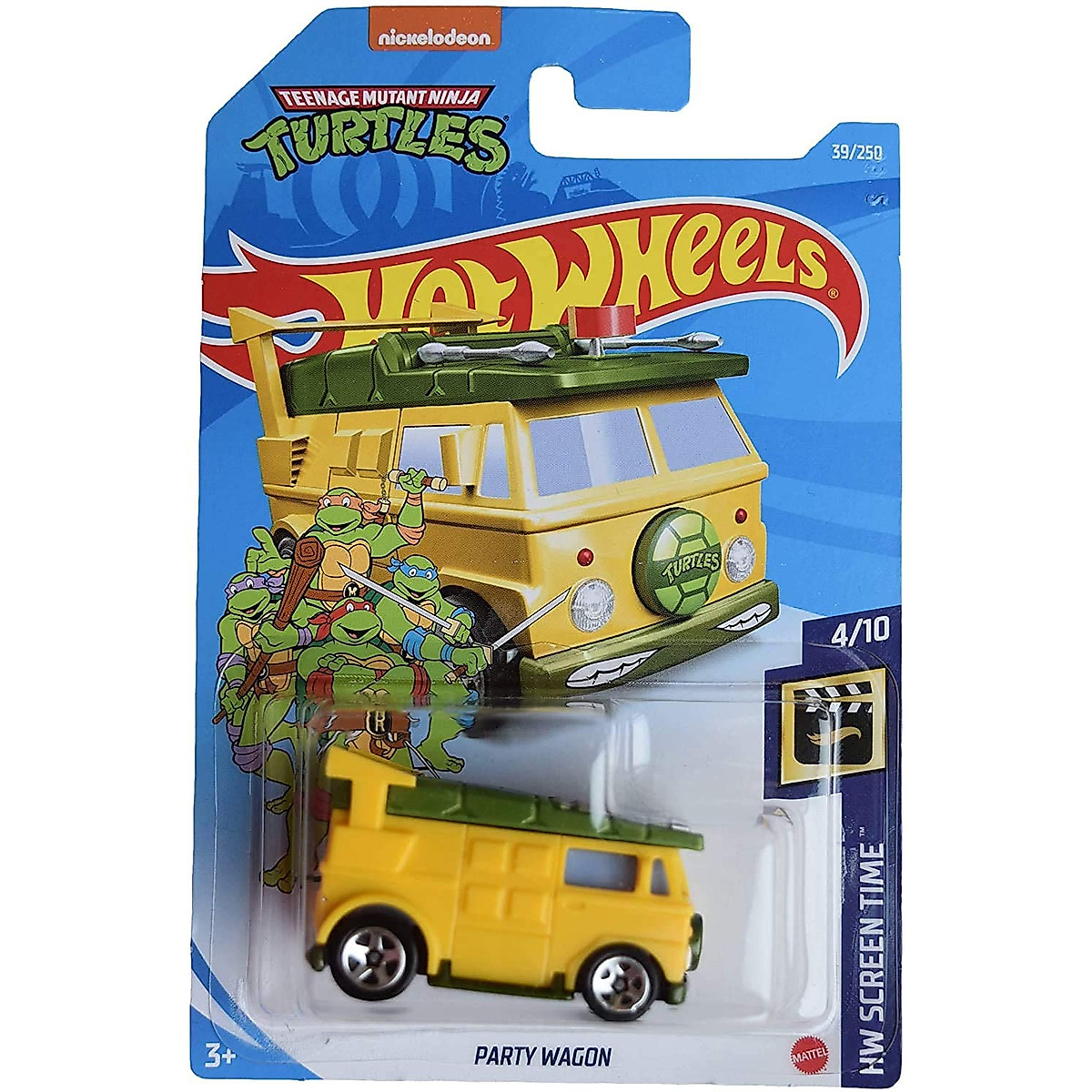 Hot Wheels Party Wagon, [Yellow] 39/250 Screen Time 4/10 5 Spoke