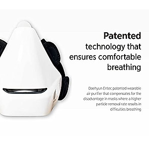 AIRPROM, Wearable air purifier mask, electric mask, H13 grade HEPA filter mask, Multi-use mask, Comfortable mask, Made in Korea