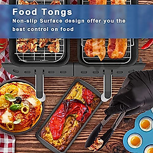 RichHomie Dual Zone Air Fryer Accessories for Ninja, 12 Pcs Dual Air Fryer Accessories Set Suitable for Ninja Dual Air Fryer DZ201 8 Quart or Larger Dual Air Fryers Oven