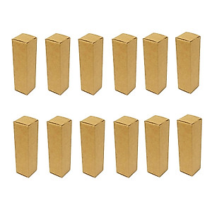 Honbay 50PCS Rectangular Lipstick Packaging Paper Boxes Kraft Paper Gift Grocery Boxes for Makeup Tube Storage