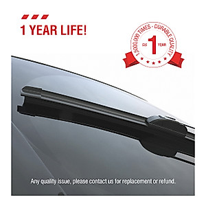 24"/22" Windshield Wiper Blades Fit for Volvo XC90 2015-2005 /XC70 2007-2005/ S60 2009-2005 S80 2006-2004/V70 2007-2005+More Cars Pinch Tab-Set of 2