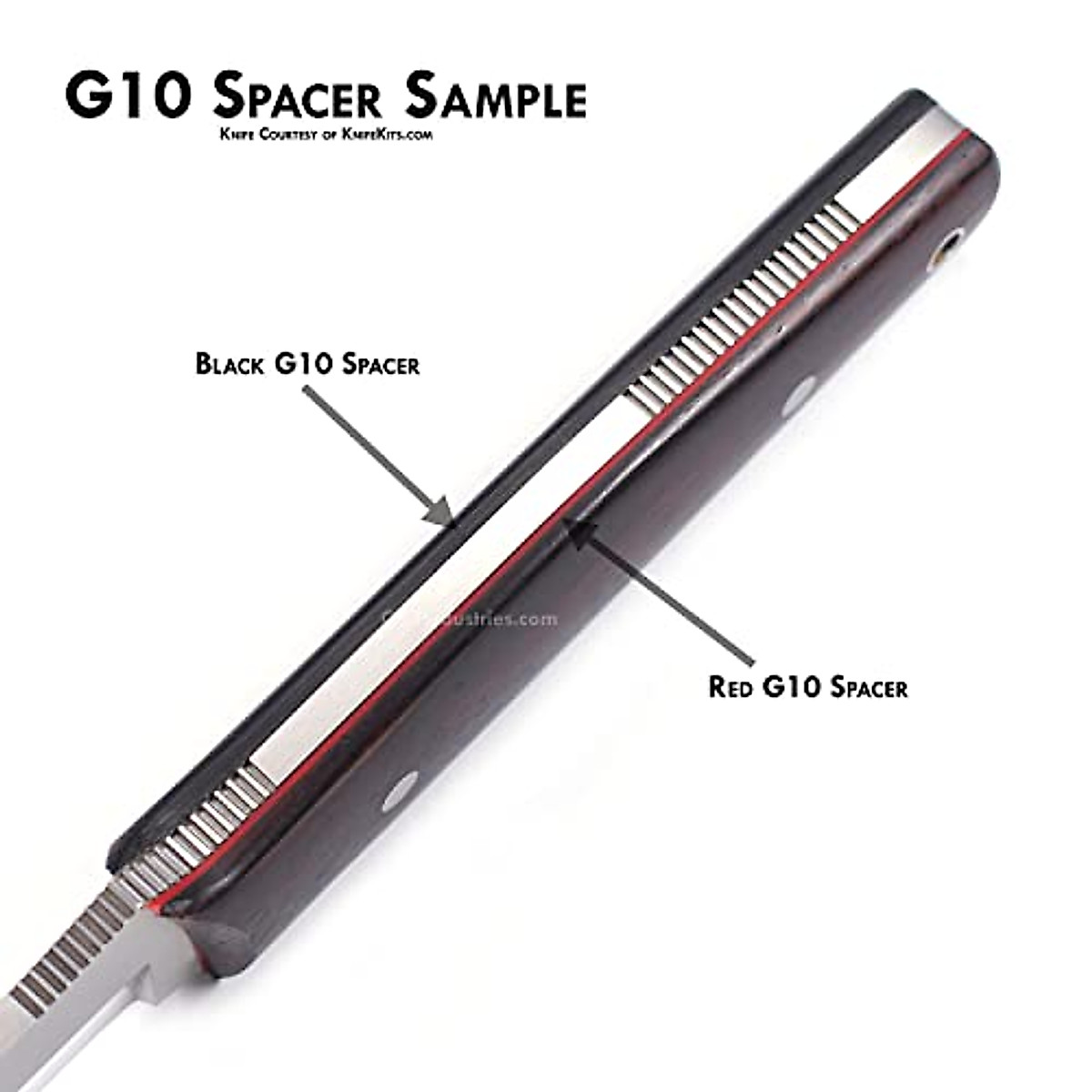 EZSMITH G10 - Knife Handle Spacer Material - (3 x 12 x .030 Inches) - Cool Gray