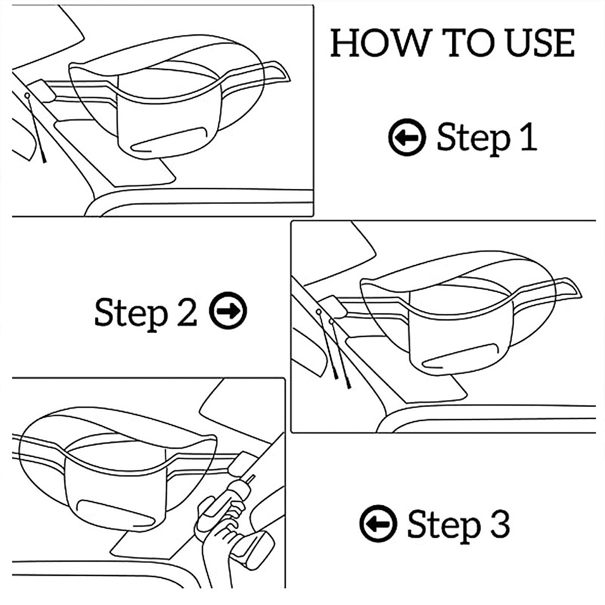 MagiDeal Car Mounted Cowboy Hat Holder Rack Organizer Hat Clip Heavy Duty Saver Spring Loaded Hanging Rack Hanger Cap Rack for SUV Truck Auto