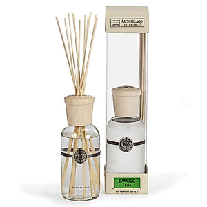 Archipelago Botanicals Mango Tangerine Reed Diffuser, Home Fragrance Reed Diffuser, Includes Fragrance Oil, Decorative Wooden Cap & 10 Diffuser Reeds, Perfect for Home, Office or Gift, 7.85 fl oz