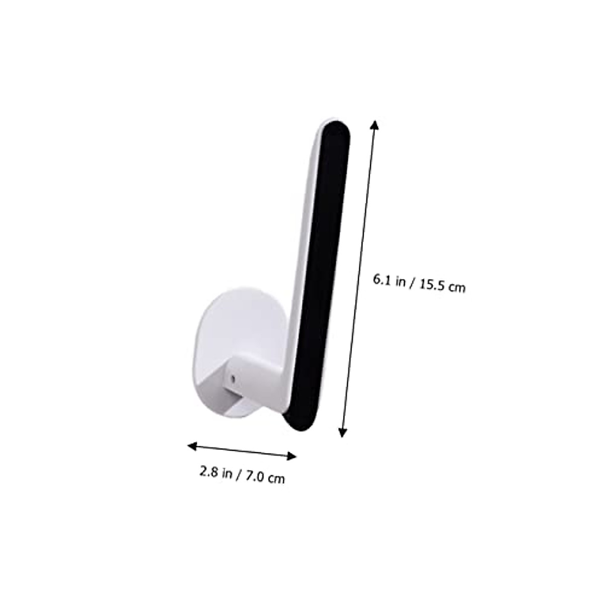 CUBTOL 2pcs Rack Storage Shape Bath L for L-Shaped Wall Back Ball Hat Coat Racks Hanging Holder Kitchen Clothes Multi- Hook Robe Mounted Scarf Plastic Multi-use Home Toilet Towel Bedroom