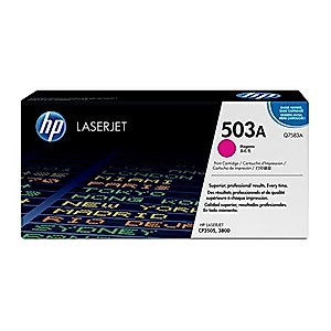 Original HP 503A Magenta Toner Cartridge | Works with HP Color LaserJet 3800, CP3505 Series | Q7583A
