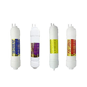 4EA Premium Replacement Water Filter Set for SK Magic : WPU-6510C/WPU-6510F - 1 micron