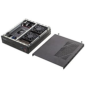 Shuttle XPC Slim DH470C Mini Barebone PC Intel H470 Support 65W Cometlake-s LGA1200 CPU No Ram No HDD/SSD No CPU No OS (Vesa Mount Included) ,Black