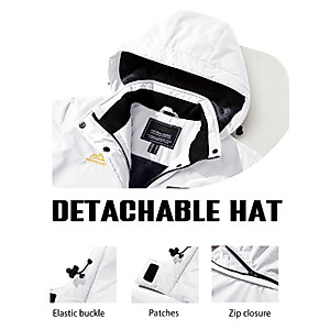 TACVASEN Winter Jacket Women Waterproof Ski Jacket Warm Snow Coat Fleece Jacket Women Windproof Rain Windbreaker