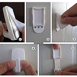 Mini Oval Reusable Stick on Wall Adhesive Heavy Duty Utility Hooks (15 Pack)