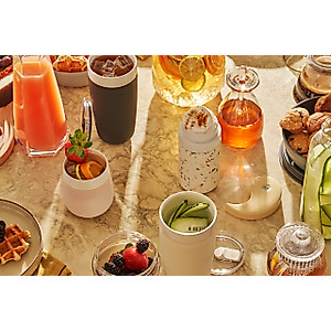 W&P Porter Insulated Glass 11 oz | No Metallic Aftertaste Ceramic Coated for Beer, Wine, Cocktails, Coffee, & Tea | Wide Mouth Vacuum Insulated | Dishwasher Safe, Cream