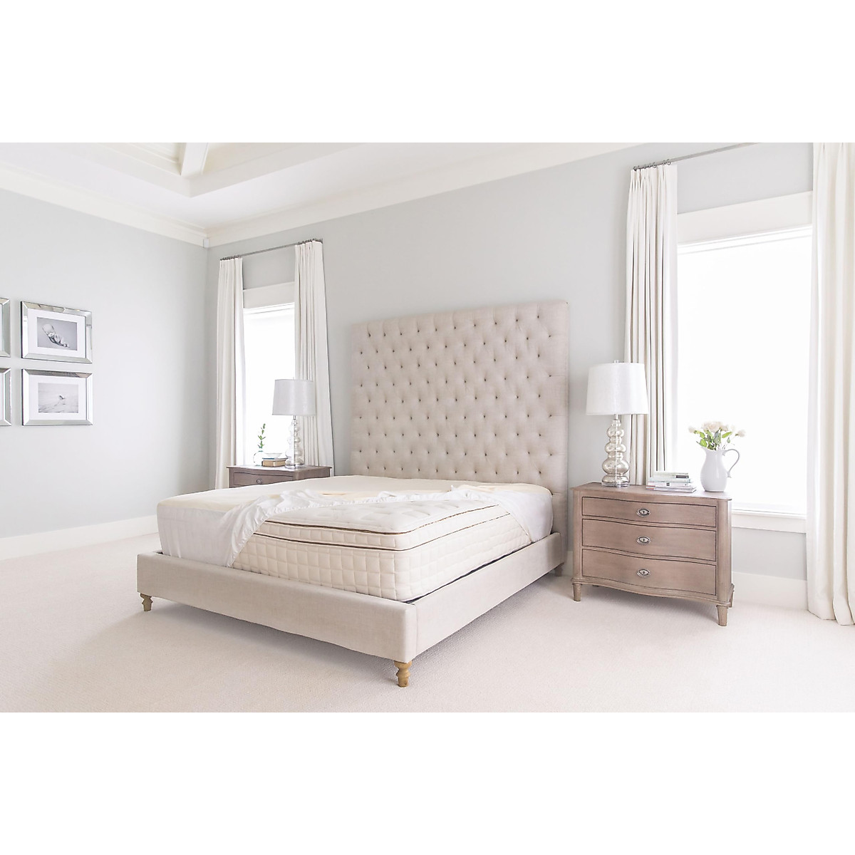 Naturepedic Organic Waterproof Mattress Protector Pad - Washable & Reusable Fitted Stretch Knit Mattress Cover - Highly Absorbent Bed Incontinence Pads - Breathable Fitted Cover for King 9"-16"