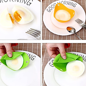 6 Pcs Egg Poacher,Poached Egg Maker,Non-Stick Poached Eggs Cups,for delicious poached eggs