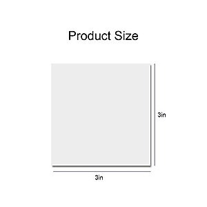 Transparent Sticky Notes Pad 3×3 Inches Strong Self-Stick Notes 10 Pads Waterproof Memo Pads 50 Sheets/Per Pad