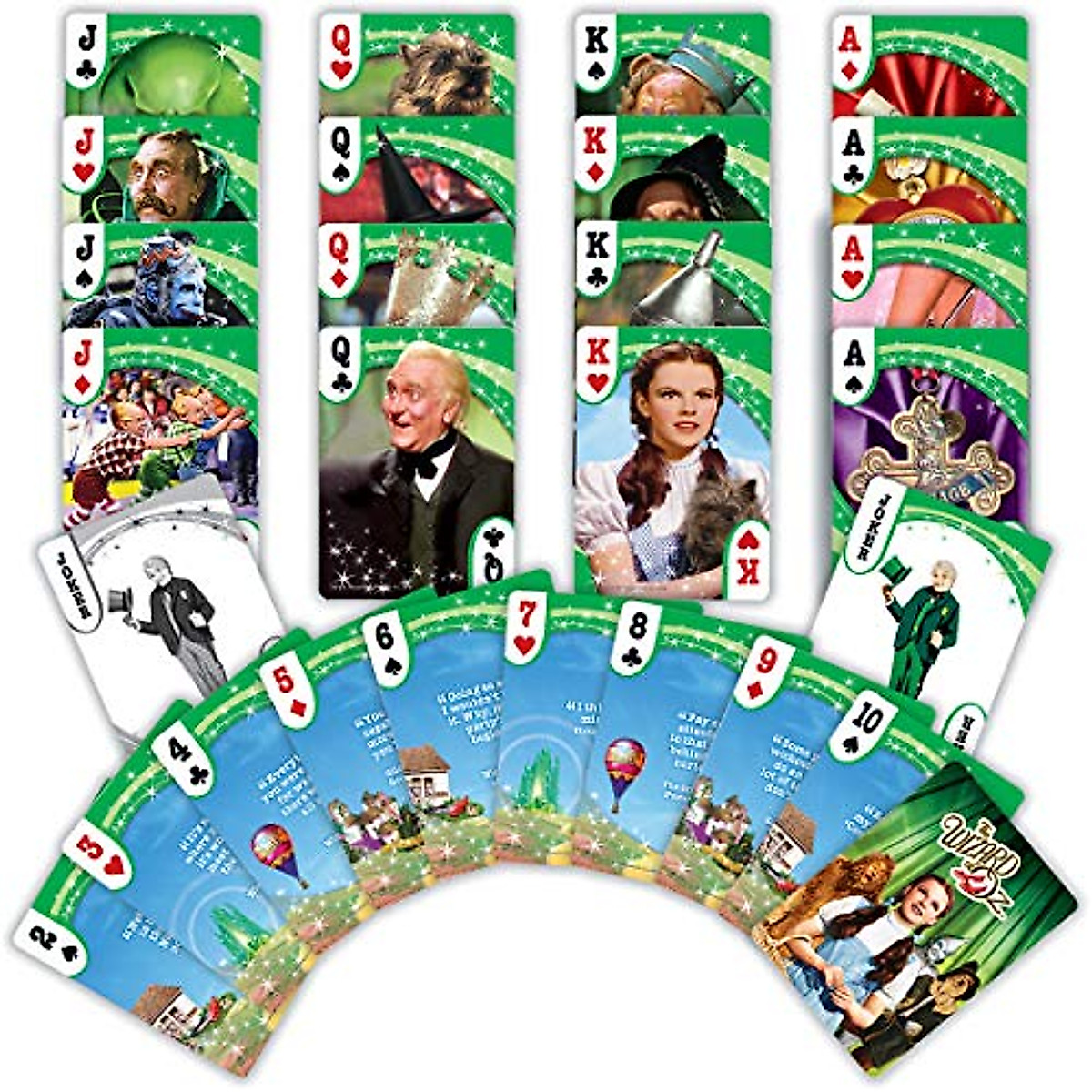 MasterPieces Family Games - The Wizard of Oz Playing Cards - Officially Licensed Playing Card Deck for Adults, Kids, and Family