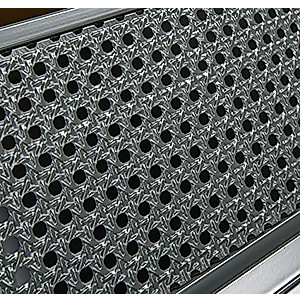 Badger Basket Metal and Bamboo Multi-Bin Charcoal/Natural Storage Cubby