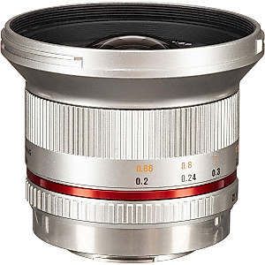 Rokinon RK12M-MFT-SIL 12mm F2.0 Ultra Wide Angle Lens for Olympus/Panasonic Micro 4/3 Cameras