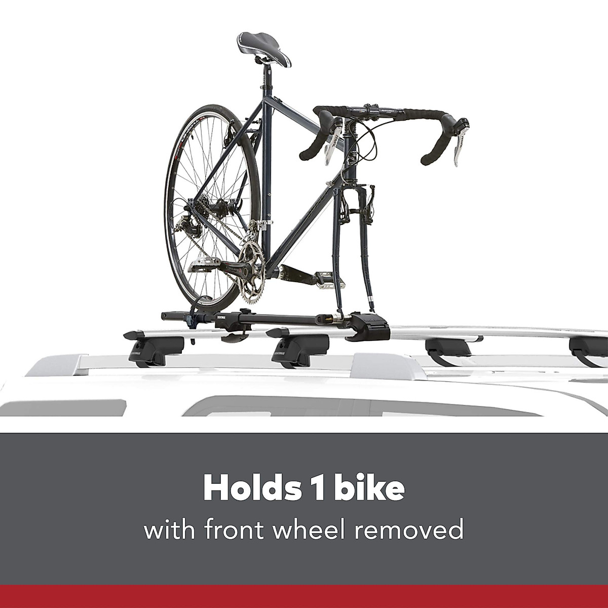 YAKIMA, ForkLift Fork Mount Bike Carrier for Roof Racks, 1 Bike Capacity