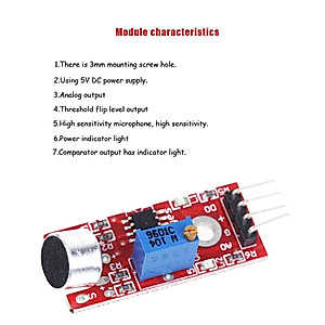 Comidox 3Pcs High Sensitivity Microphone Sensor AVR PIC Sound Detection Module for Arduino