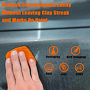 Autokcan Car Clay Bar, 4 Pack X 100g Premium Magic Car Clay Bars Auto Detailing with Washing and Adsorption Capacity for Car, Glass and More Cleaning