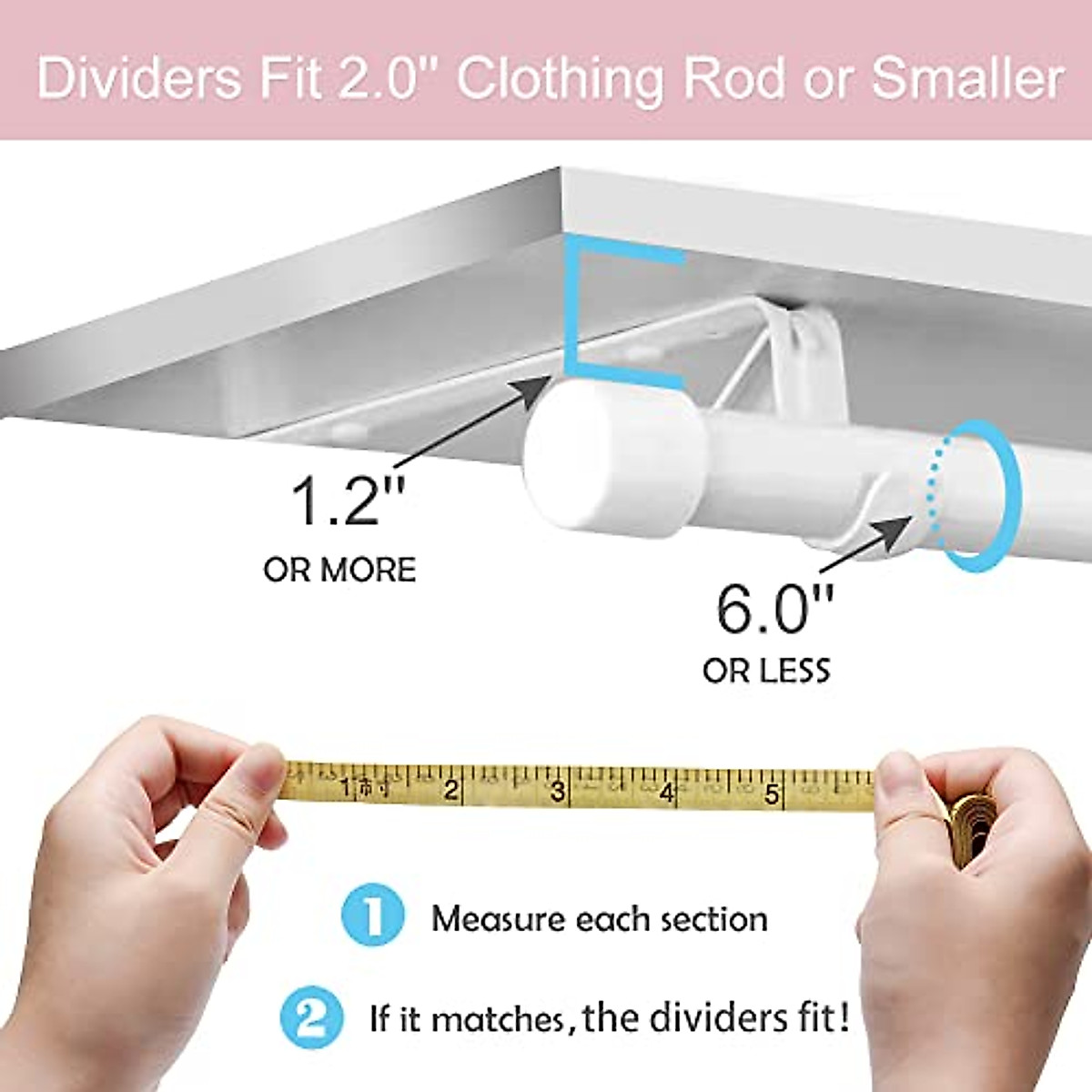 Dabancy Wooden Baby Closet Dividers - Set of 10 from Newborn to Toddler and 2 Blanks with Velvet Bag,Wooden Nursery Closet Dividers for Baby Clothes- [Wooden]