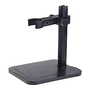 WSJIE Aluminum Alloy Microscope Stand Portable Up and Down Adjustable Digital Electronic Microscope Holder Stand (Color : A, Size : 15x15x12cm)