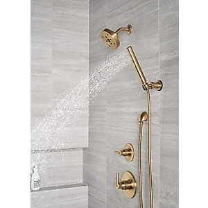 Delta Faucet Trinsic Single Spray Wall-Mount Hand Shower, Hand Held Shower with Hose, Gold Handheld Shower Head, Hand Shower, Handheld Shower, Champagne Bronze 55085-CZ