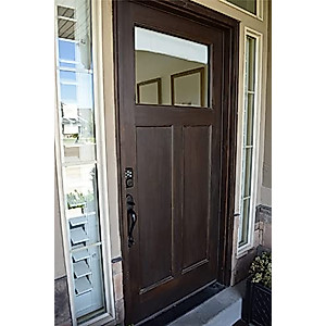 Small Front Door Curtain Washable (25"w x 20"L Bright White)