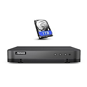 ANNKE 16CH 5-in-1 1080P Lite DVR for Seacurity Camera, H.265+ HDMI Output, Quick QR Code Scan and Easy View Remote for Home Security Surveillance Camera System, 1TB Hard Drive Included