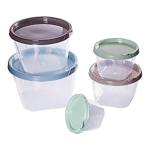 PLASUTIL Connect Round Jar Set of 5, Plasútil