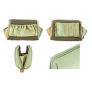 Kososuru Small Makeup Bag for Purse Portable Waterproof Cosmetic Bag Travel Makeup Pouch for Women (Green, Square)