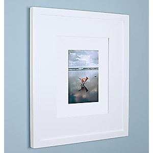 Fox Hollow Furnishings 11x14 Compact Concealed Recessed Picture Frame Medicine Cabinets (Contemporary White)