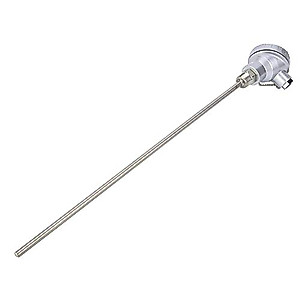 1/2" NPT Thread Thermocouple Terminal Head RTD PT100 Stainless Steel Temperature Sensor Probe (400mm)