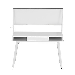 Techni Mobili Study Computer Storage & Magnetic Dry Erase White Board Home Office Desk